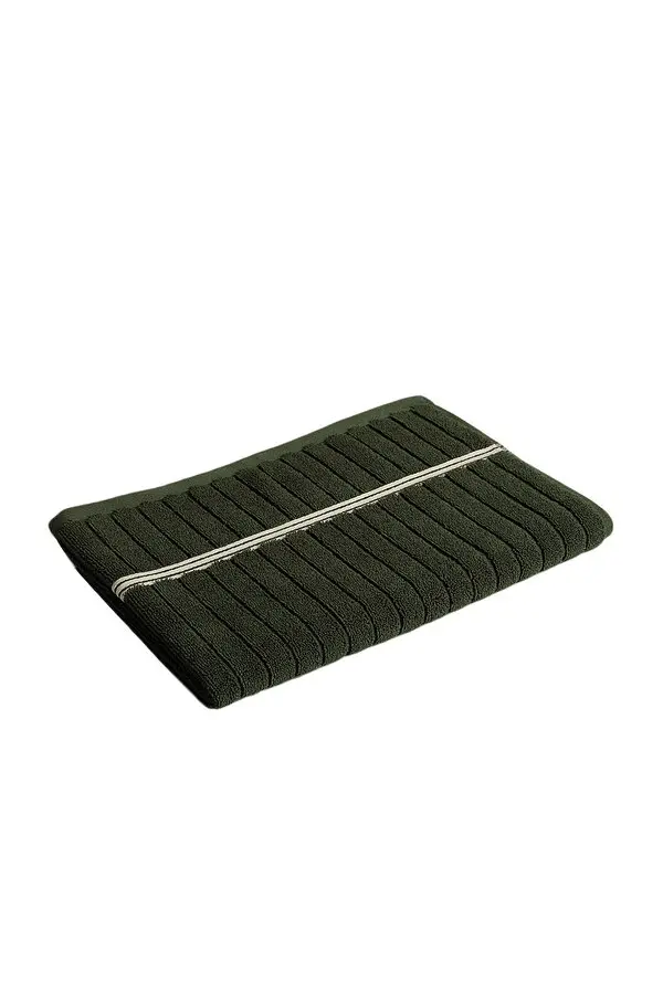 BAINA Bath Mat In Dark Green - Moss