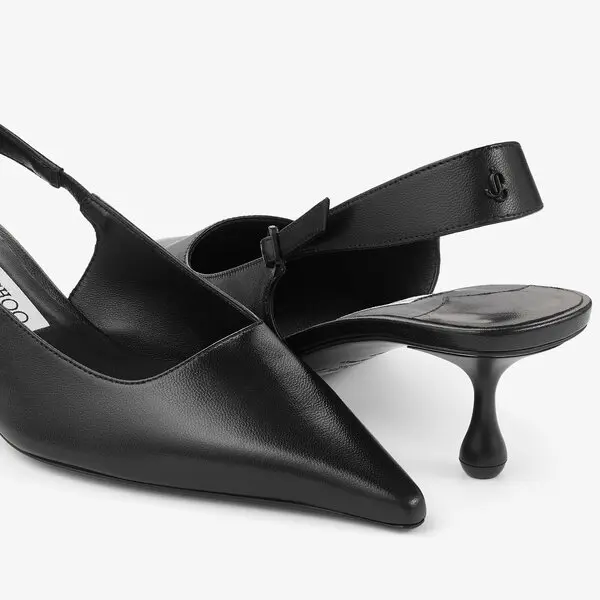 JIMMY CHOO Amel 50 Nappa Leather Slingback Pumps
