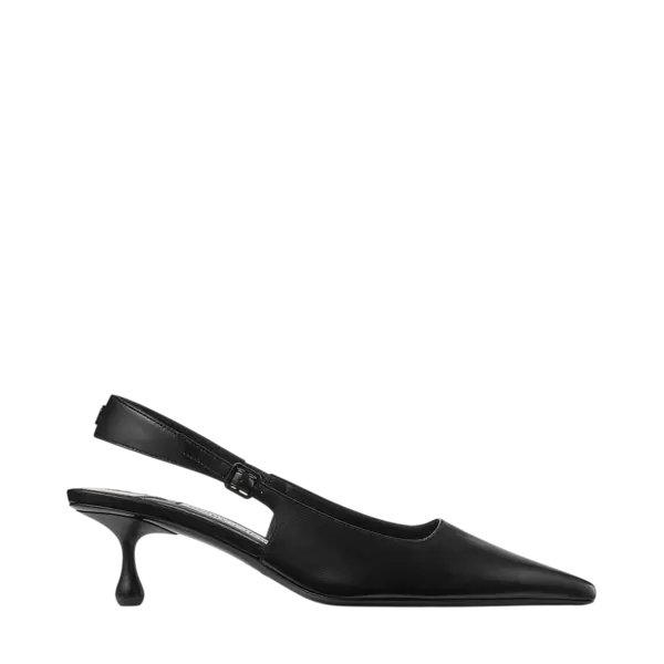 JIMMY CHOO Amel 50 Nappa Leather Slingback Pumps - Black