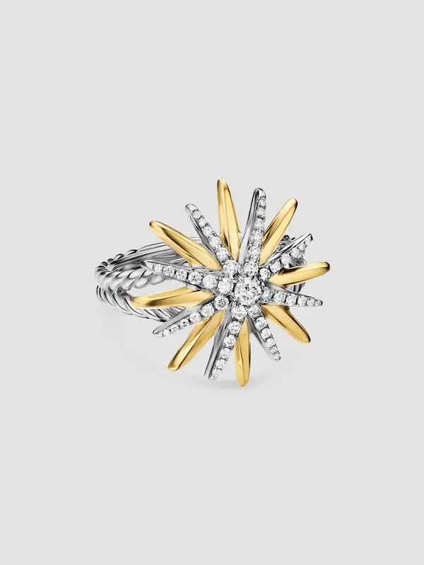 David Yurman Starburst Ring In Sterling - Silver Multi
