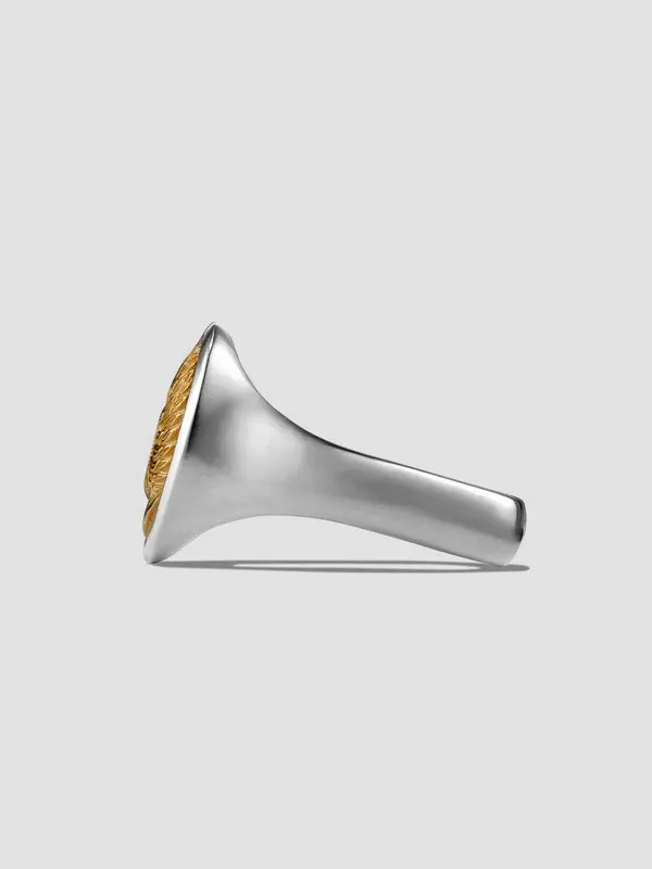 David Yurman Petrvs Lion Pinky Ring In Sterling