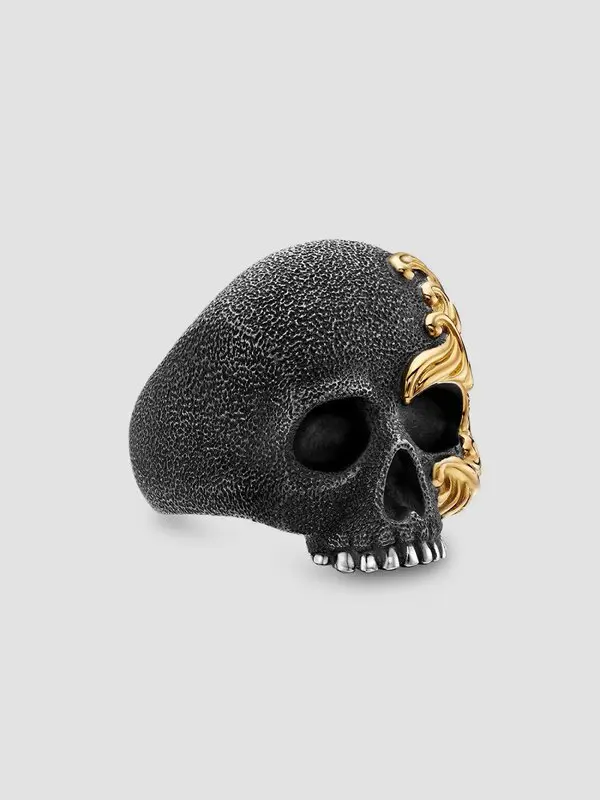 David Yurman Waves Skull Ring In Sterling - Silver