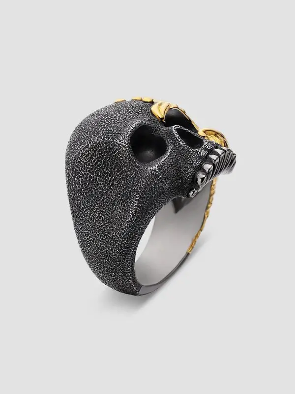 David Yurman Waves Skull Ring In Sterling - Silver