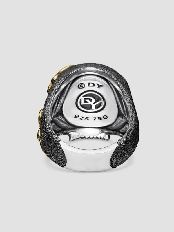 David Yurman Waves Skull Ring In Sterling - Silver
