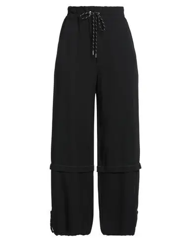 High Wide-leg Pants - Black