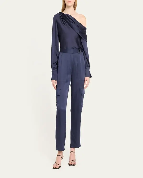 Simkhai Carolina Satin Cargo Pants