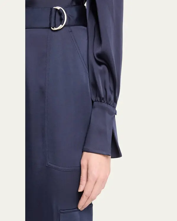 Simkhai Carolina Satin Cargo Pants