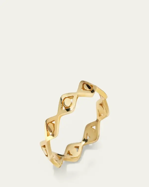 SYDNEY EVAN 14k Yellow Evil Eye Eternity Ring