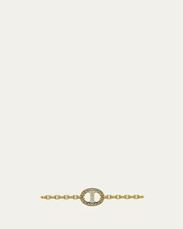 Hoorsenbuhs 18k Yellow Chain Bracelet With Diamond Station - Gold