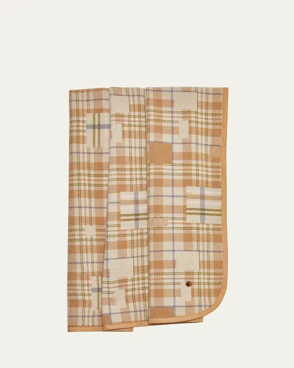 GOD'S TRUE CASHMERE X Nick Fouquet Patchwork Cashmere Blanket - Tartan