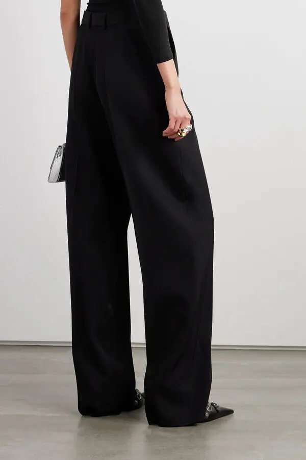Balenciaga Wool-barathea Wide-leg Trousers