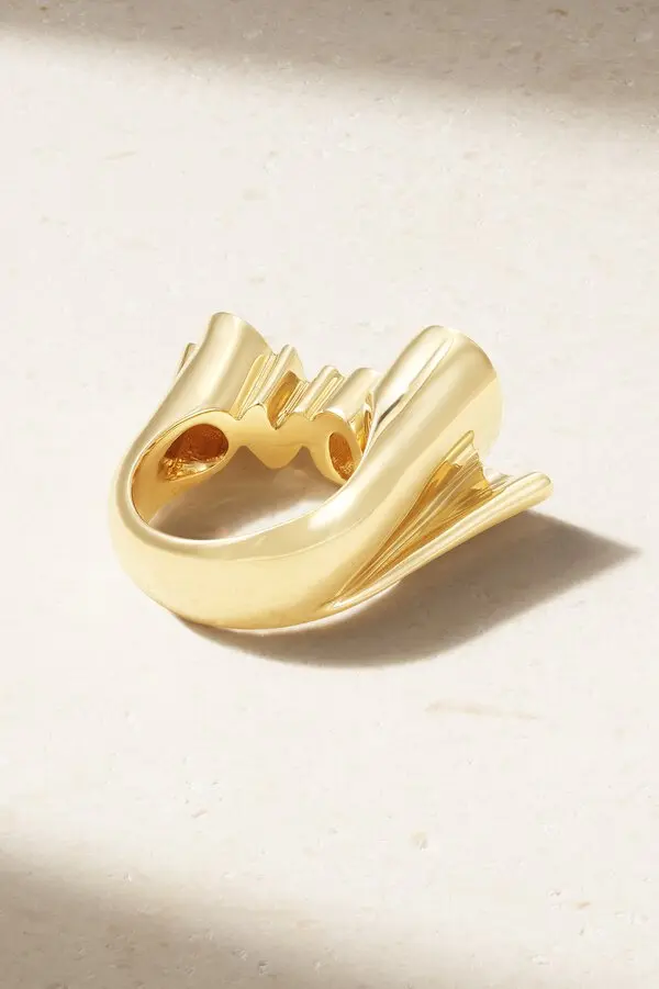 SYDNEY EVAN Love Script Diamond Ring - Gold