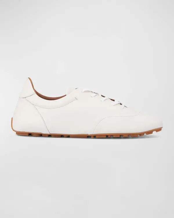 Aquatalia Qrystal Napa Leather Driver Sneakers
