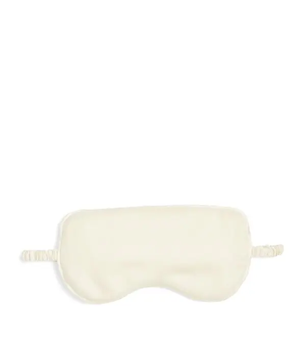 Olivia Von Halle Cashmere Audrey Eye Mask - White