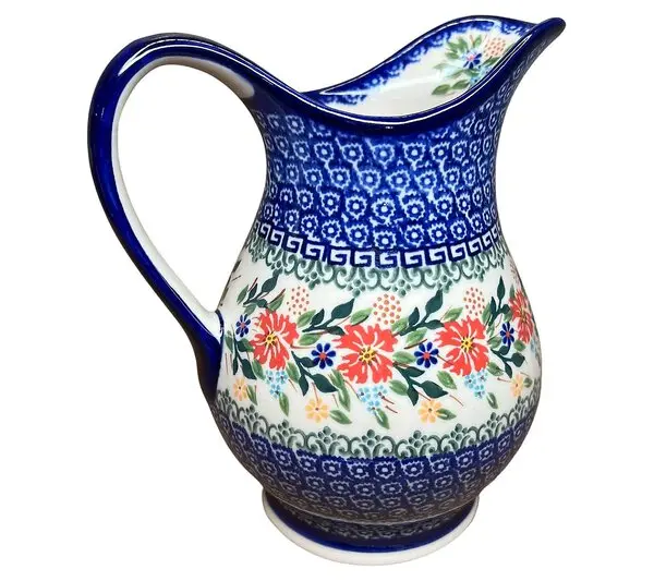 LIDIA'S POLISH POTTERY 1 Liter Pitcher - One-color