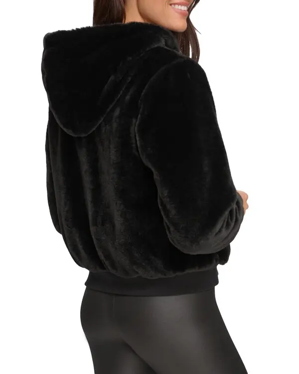 Marc New York Faux Fur Zip Up Hoodie