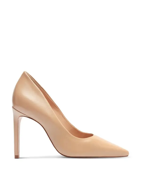 Schutz Lou Pointed Toe High Heel Pumps - Beige