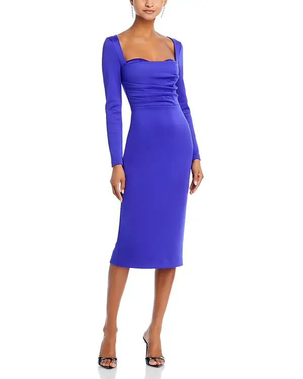 Black Halo Zanry Cocktail Sheath Dress - Cadburry Pink