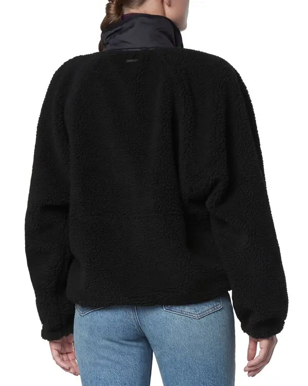 Marc New York Mixed Media Sherpa Jacket - Black