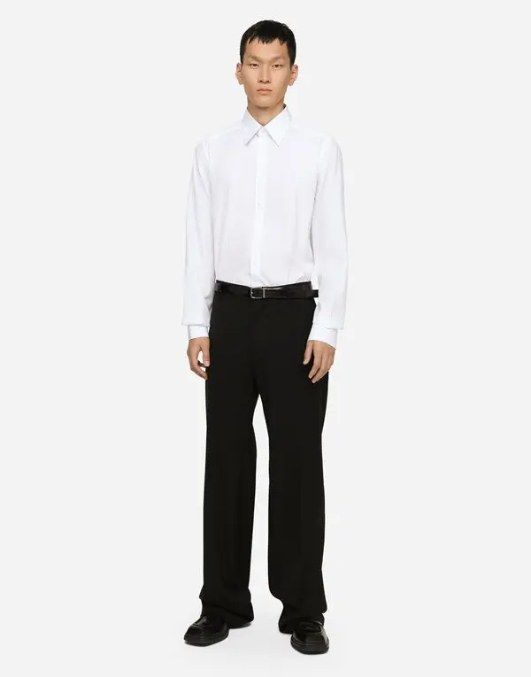 Dolce & Gabbana Striped Cotton Martini-fit Shirt - Multicolor