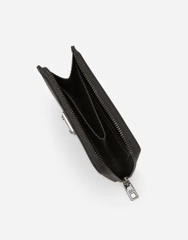 Dolce & Gabbana Dauphine Calfskin Card Holder - Grey