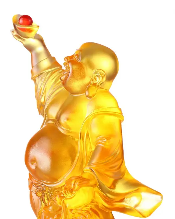 LIULI Joy Born From A Compassionate Heart Crystal Figure