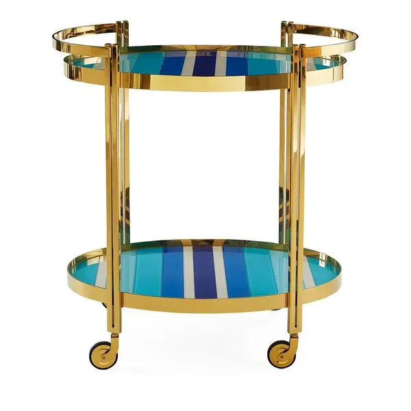 Jonathan Adler Ultramarine Bar Cart