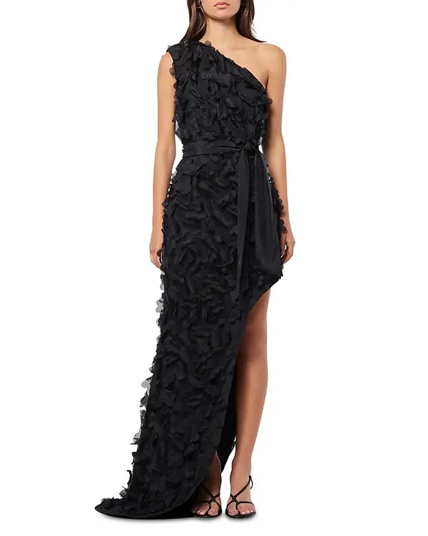 ELLIATT Marcia Ruffled One Shoulder Gown