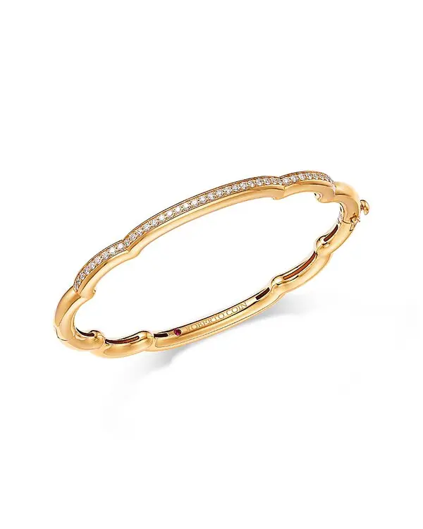 Roberto Coin 18k Yellow Cialoma Diamond Cloud Bangle Bracelet - Gold
