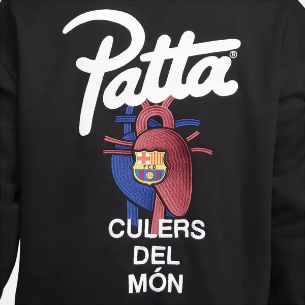 Nike Fc Barcelona Solo Swoosh X Patta Soccer Heavyweight Fleece