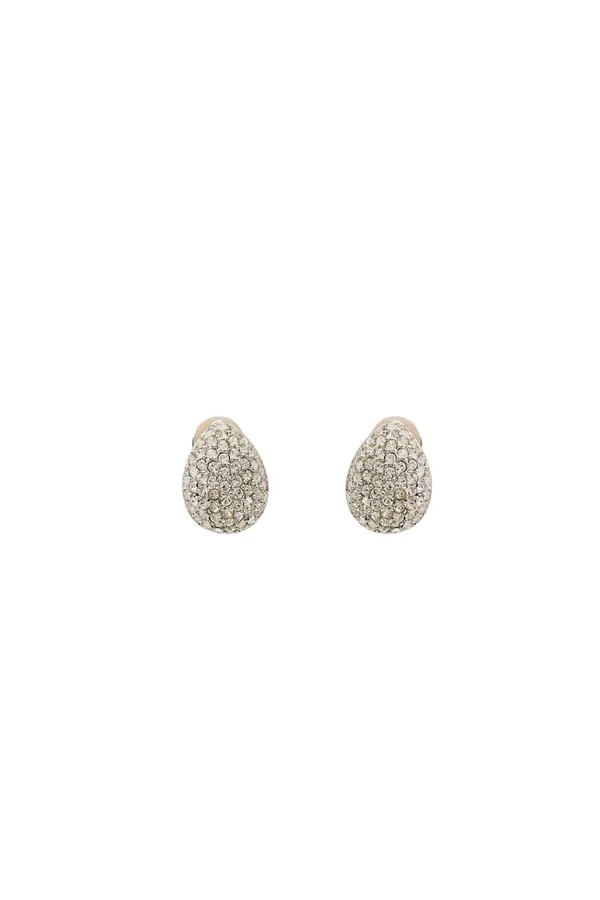 KENNETH JAY LANE And Crystal Teardrop Earrings - Silver