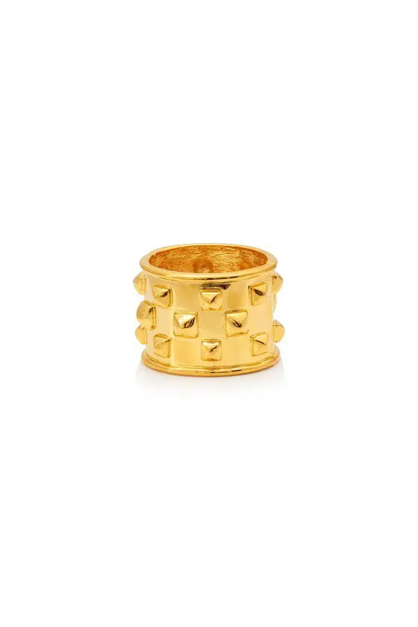 KENNETH JAY LANE Polished Pyramid Cuff Bracelet - Gold