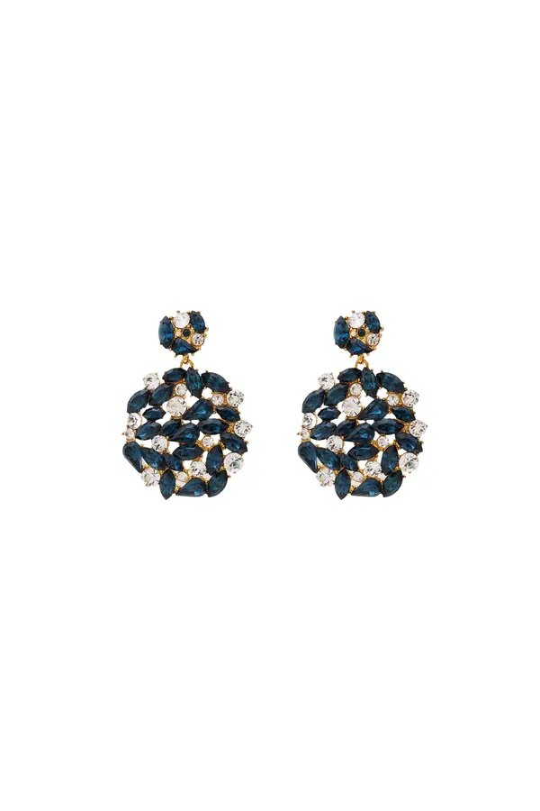 KENNETH JAY LANE Sapphire And Drop Earrings - Gold