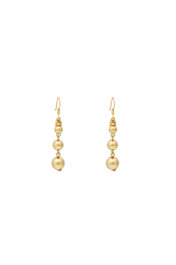 KENNETH JAY LANE Bead Drop Earrings - Gold