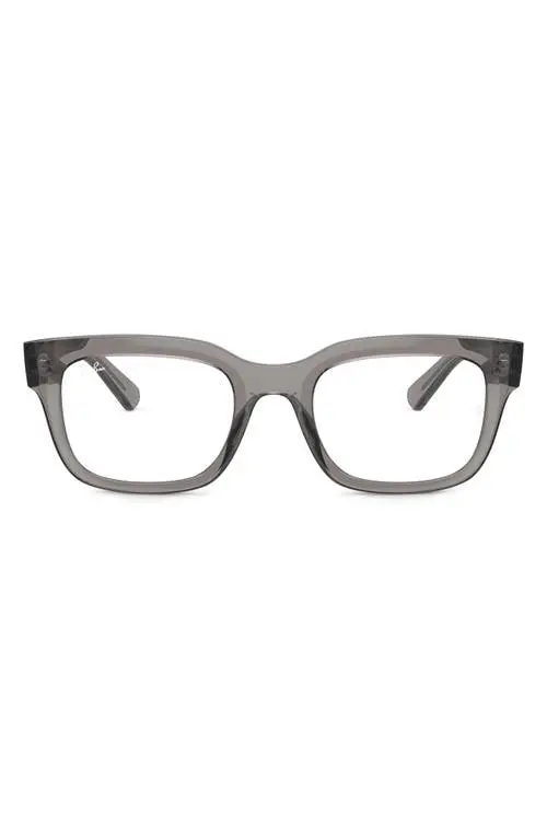 Ray-ban Chad Rectangular Eyeglasses - Transparent Grey