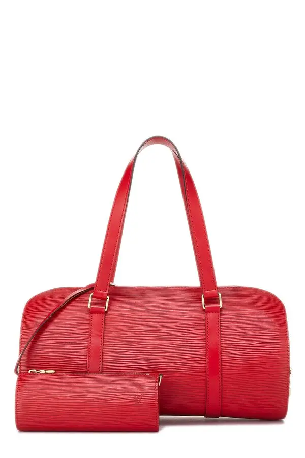 LOUIS VUITTON Epi Soufflot Bag With Mini Pouch