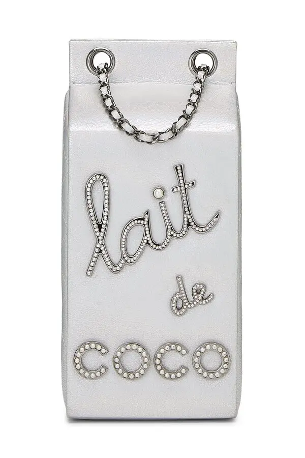 Chanel Coco Milk Carton Bag - Silver