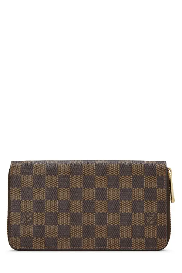 LOUIS VUITTON Damier Ebene Zippy Organizer - Brown