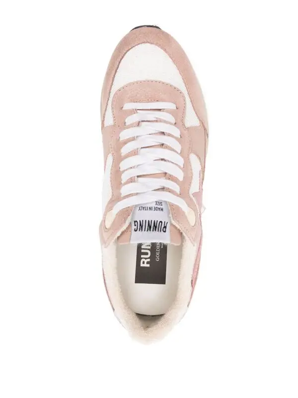 GOLDEN GOOSE Running Sole Panelled Sneakers - Pink