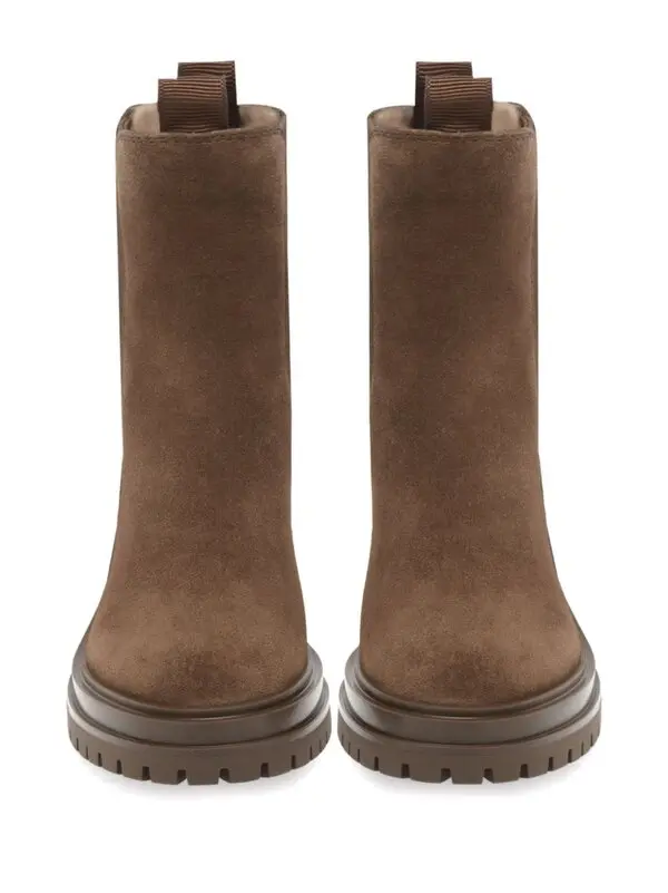 GIANVITO ROSSI Chester Elasticated-panels Boots - Brown