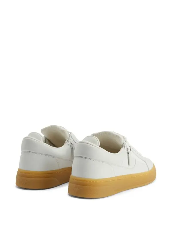 GIUSEPPE ZANOTTI Leather Low-top Sneakers - White