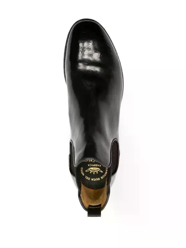Officine Creative Polished Leather Chelsea Boots - Black  display picture 1