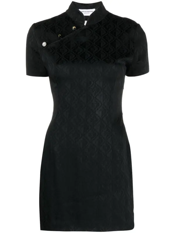 MARINE SERRE Moon Diamant-jacquard Minidress