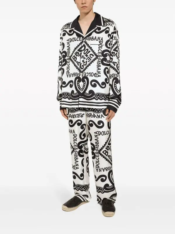 Dolce & Gabbana Printed Silk Shirt