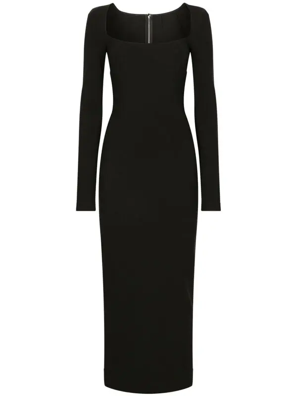 Dolce & Gabbana Long-sleeve Midi Dress