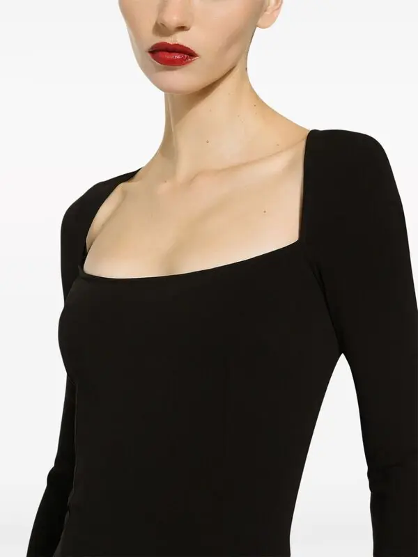 Dolce & Gabbana Long-sleeve Midi Dress