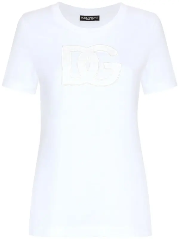 Dolce & Gabbana Logo-patch Cotton T-shirt