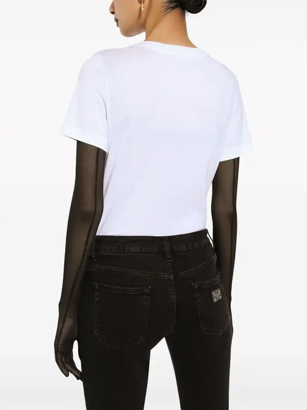 Dolce & Gabbana Logo-patch Cotton T-shirt
