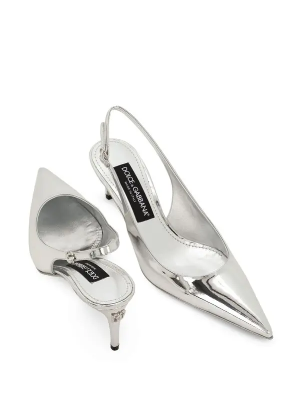 Dolce & Gabbana Leather Slingback Pumps