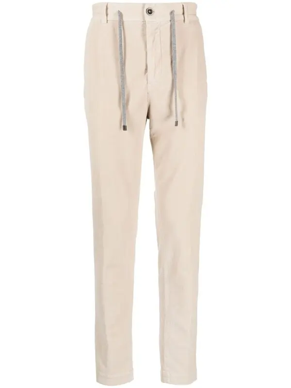 Peserico Drawstring-waist Corduroy Trousers